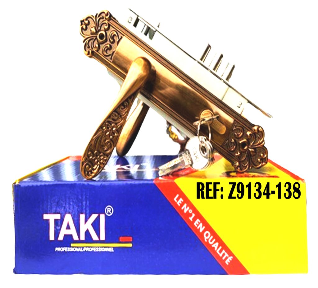 SERRURE HAUT DE GAMME TAKI REF:Z9134-138 PVD – SERZ91348 – TAKI